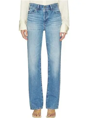 Ag Sydney Straight Jean In Blue - Candid