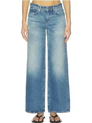 Ag Adria Wide Leg Jean In Blue - Reserva