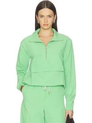 ALIGNE Rain Lightweight Woven Track Top - Green