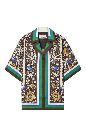 ALEMAIS Alemais Oversized Printed Ramie Shirt