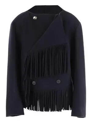 Carven Fringed Double-breasted Jacket - No