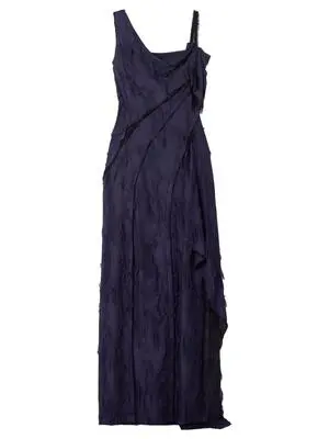 JASON WU Asymmetric Embroidered Maxi Dress - Black