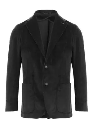 Tagliatore Single-breasted Corduroy Blazer - Black