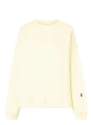 THE ELDER STATESMAN Coast Cotton-jersey Sweater - Yellow
