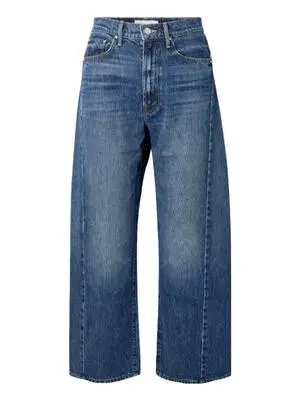 MOTHER Ankle High-rise Barrel-leg Jeans - Blue