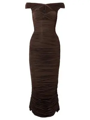 Alex Perry Off-the-shoulder Cutout Stretch-jersey Midi Dress - No