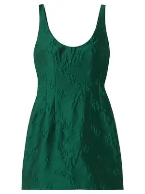 EMILIA WICKSTEAD Floral Cloqué Mini Dress - No