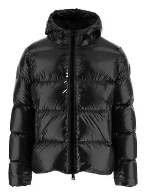 Herno Quilted Hooded Down Jacket - Black
