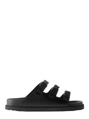 BIRKENSTOCK Triple-strap Leather Sandals - Black