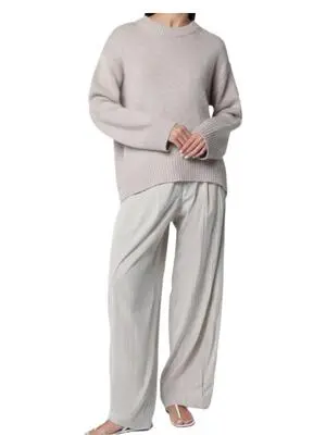 LISA YANG Lisa Yang Noor Cashmere Crewneck Sweater Sand
