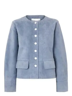 PROENZA SCHOULER Proenza Schouler Suede Button-Detailed Cropped Jacket