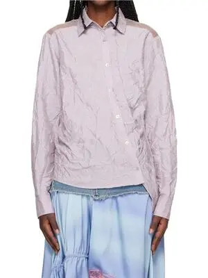 Andersson Bell Pleated And Twisted Shirt - Pink