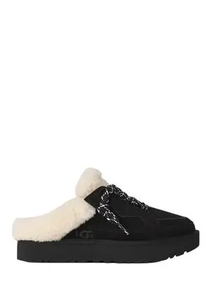 UGG Shearling-lined Lace-up Slip-on - Black