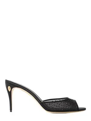 Jennifer Chamandi Guido Crystal-embellished Sandals - Black