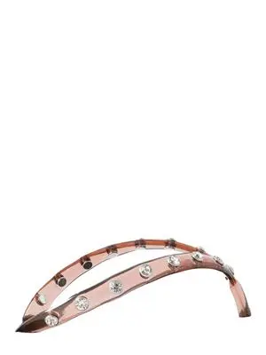 LOEFFLER RANDALL Taryn Crystal-embellished PVC Flip Flops Black