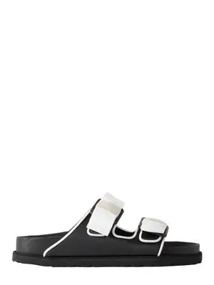 BIRKENSTOCK Satin Sandals With Bow Detailing - Black