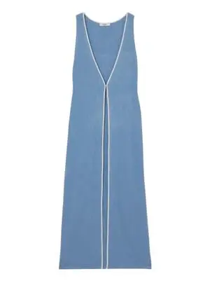 MARYSIA Marysia Soft Cotton Tunic With Patchwork Design And Side Slits