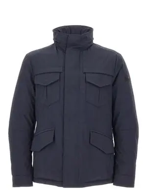 Peuterey Peuterey Stripes Hooded Field Jacket Dark Blue