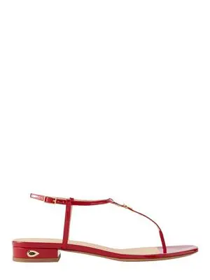 Jennifer Chamandi Pietro 20 Patent Leather Sandals - Red
