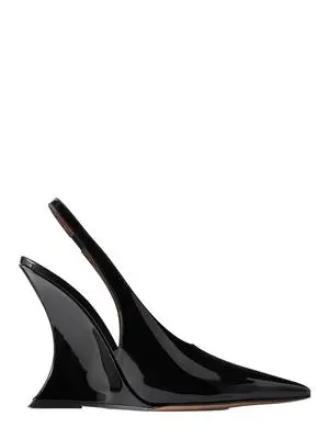 Paris Texas Nina 105 Patent Leather Slingback Pumps - Black