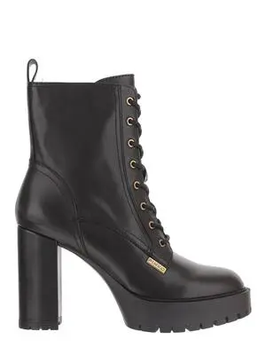 Pinko Lace-up Platform Ankle Boots - Black