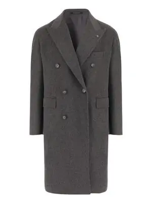 Tagliatore Double-breasted Wool Coat - Grey