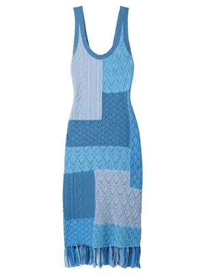 Dodo Bar Or Darrell Crocheted Cotton Midi Dress With Fringe - No