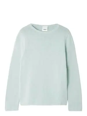 ALLUDE Cotton And Cashmere-blend Sweater - White
