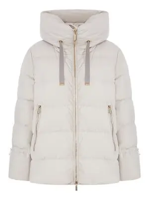 MOORER Zipped Down Jacket - Ivory