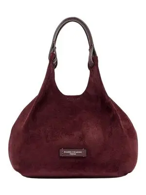 GIANNI CHIARINI Suede Tote Bag - Brown