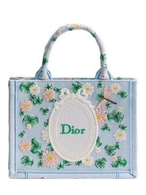Dior Embroidered Mini Shoulder Bag - Blue