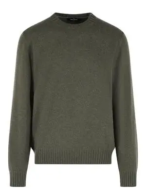 GRAN SASSO Crew Neck Long Sleeve Sweater - Green