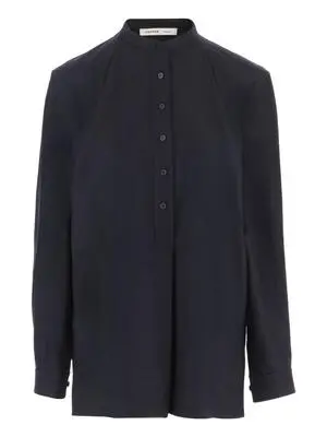 Carven Half-placket Mandarin Collar Sweater - No