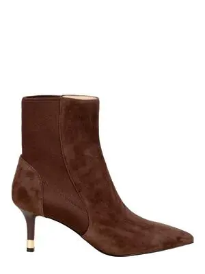Furla Aria Suede Ankle Boots - Cioccolato