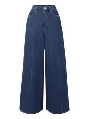 GOLDSIGN Dark Wash Straight Leg Jeans - Blue