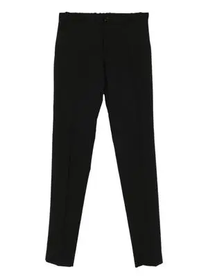 Incotex Elasticated Waistband Tailored Trousers - Black