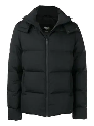 Fendi Hooded Down Jacket - Black