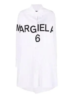 MAISON MARGIELA Maison Margiela Logo Shirt Dress