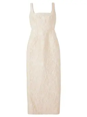 EMILIA WICKSTEAD Emilia Wickstead Ivory Tulle Maxi Gown