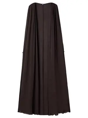 Johanna Ortiz New Destiny Silk-georgette Cape - Black