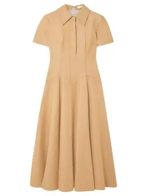 EMILIA WICKSTEAD Emilia Wickstead Cotton-Linen Blend Midi Dress