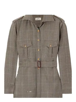 Giuliva Heritage Aurora Prince Of Wales Checked Wool Shirt - Multicolor