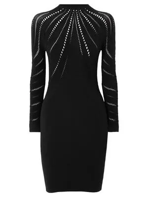 Wolford Stretch Wool-blend Mini Dress - Black