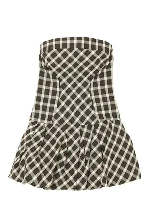ROSIE ASSOULIN Rosie Assoulin Strapless Gathered Peplum Top