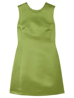 EMILIA WICKSTEAD Structured Waist-cinched A-line Mini Dress - No