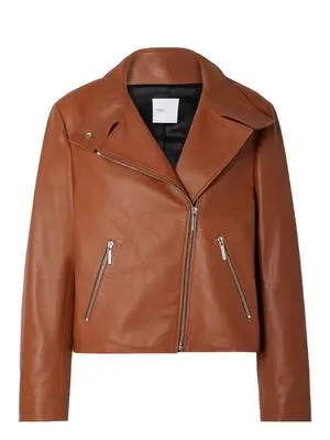 Rosetta Getty Textured Leather Biker Jacket - No