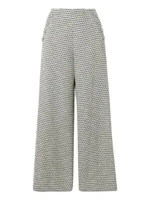 LISA MARIE FERNANDEZ Lisa Marie Fernandez Bouclé-Tweed Wide-Leg Pants