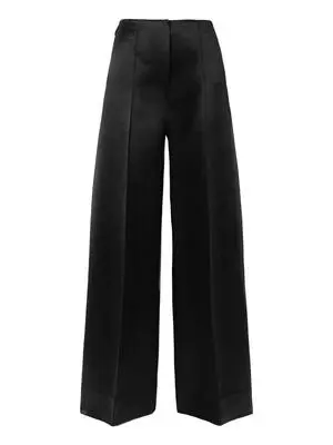 PETER DO Satin Raised-seam Wide-leg Trousers - No