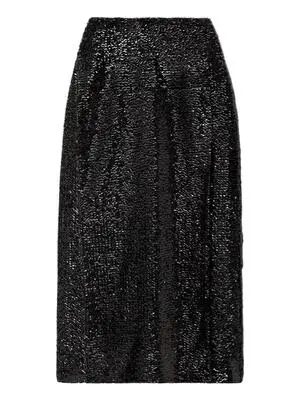 EMILIA WICKSTEAD Sequined Midi Skirt - Black