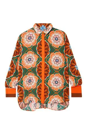 Borgo De Nor Printed Crepe Shirt - No